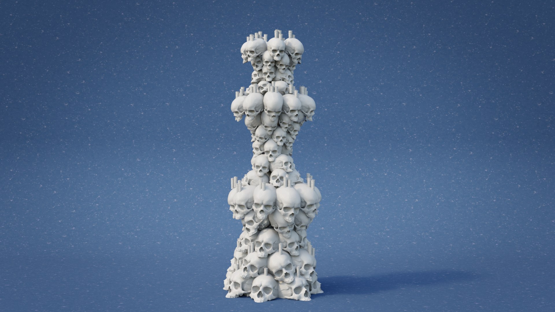 3D Model Skull Tower - TurboSquid 2212899
