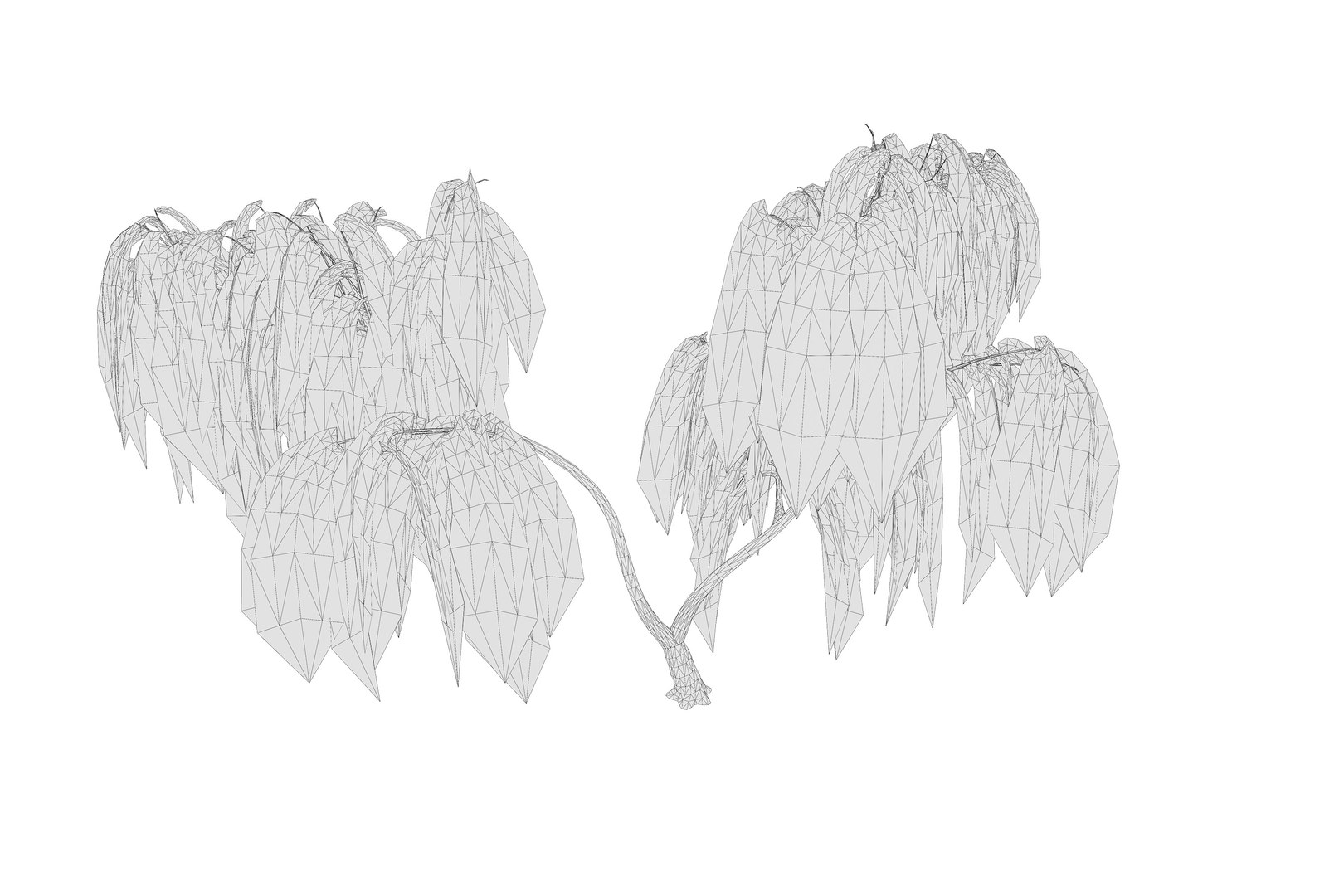 5 Willow Tree Low-poly 3D Model 3D - TurboSquid 2249810