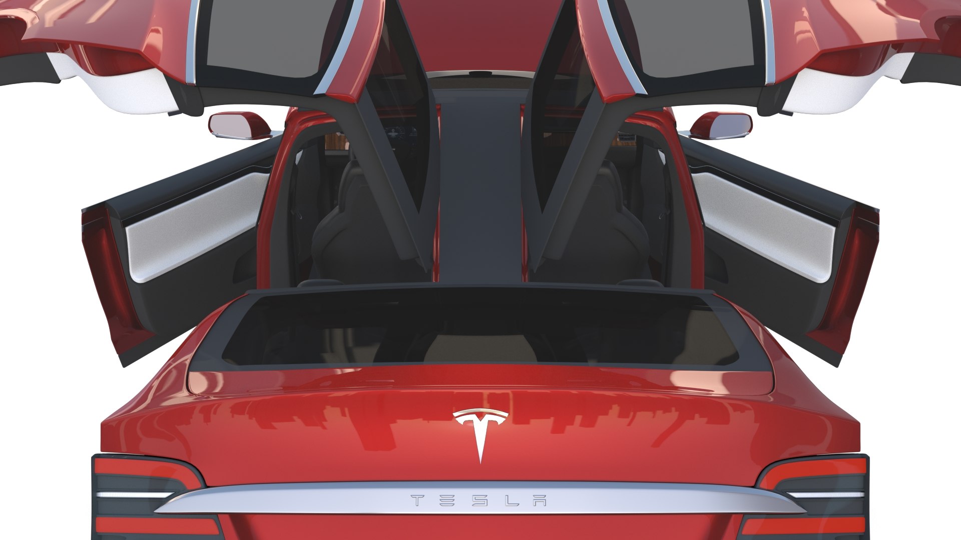 Tesla x interior modeled 3D model - TurboSquid 1209100