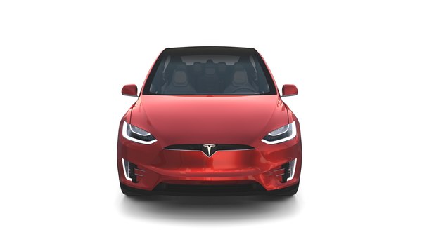 modelo 3d Tesla Model X Red con interior - TurboSquid 1209100