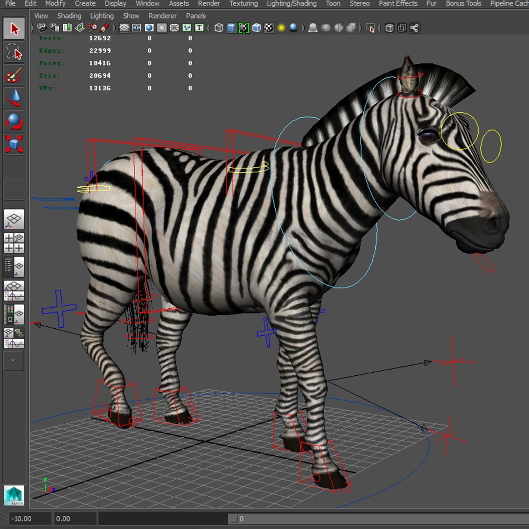 Zebra Rigged Unity3d 3D Model - TurboSquid 1176328