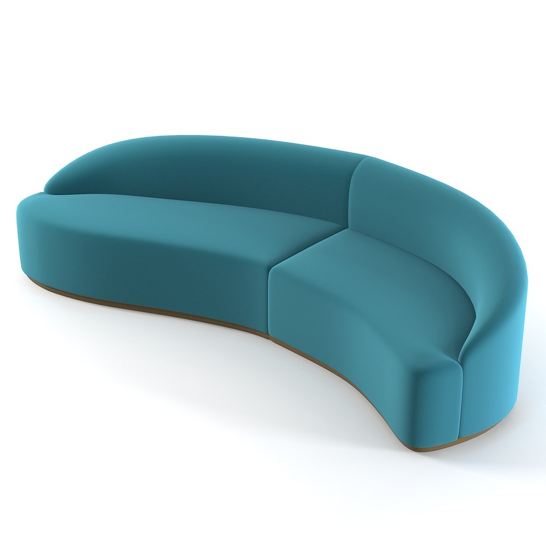 Sofa Curved 3d Model
