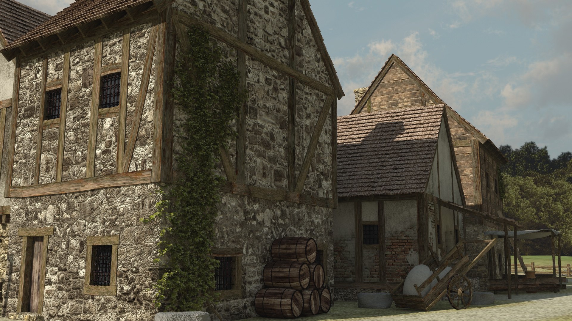 European Medieval Village 3D Model - TurboSquid 2051769