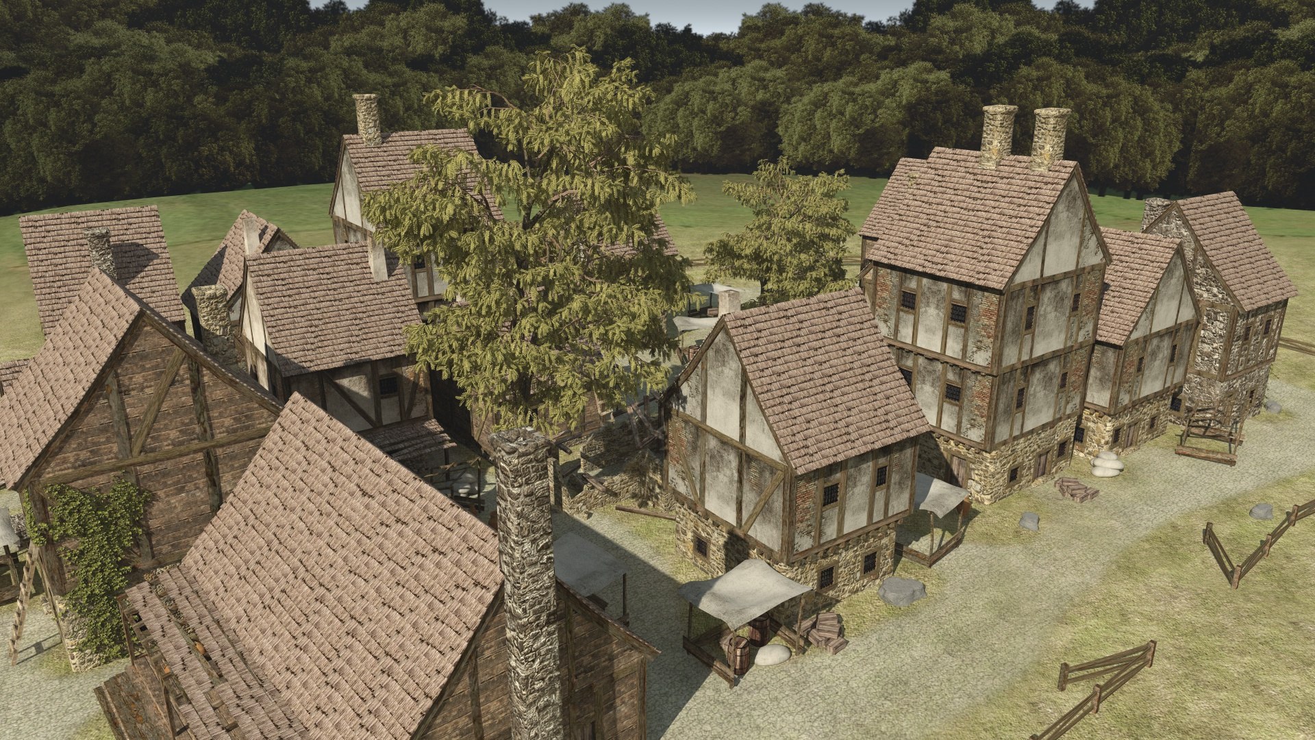 European Medieval Village 3D Model - TurboSquid 2051769
