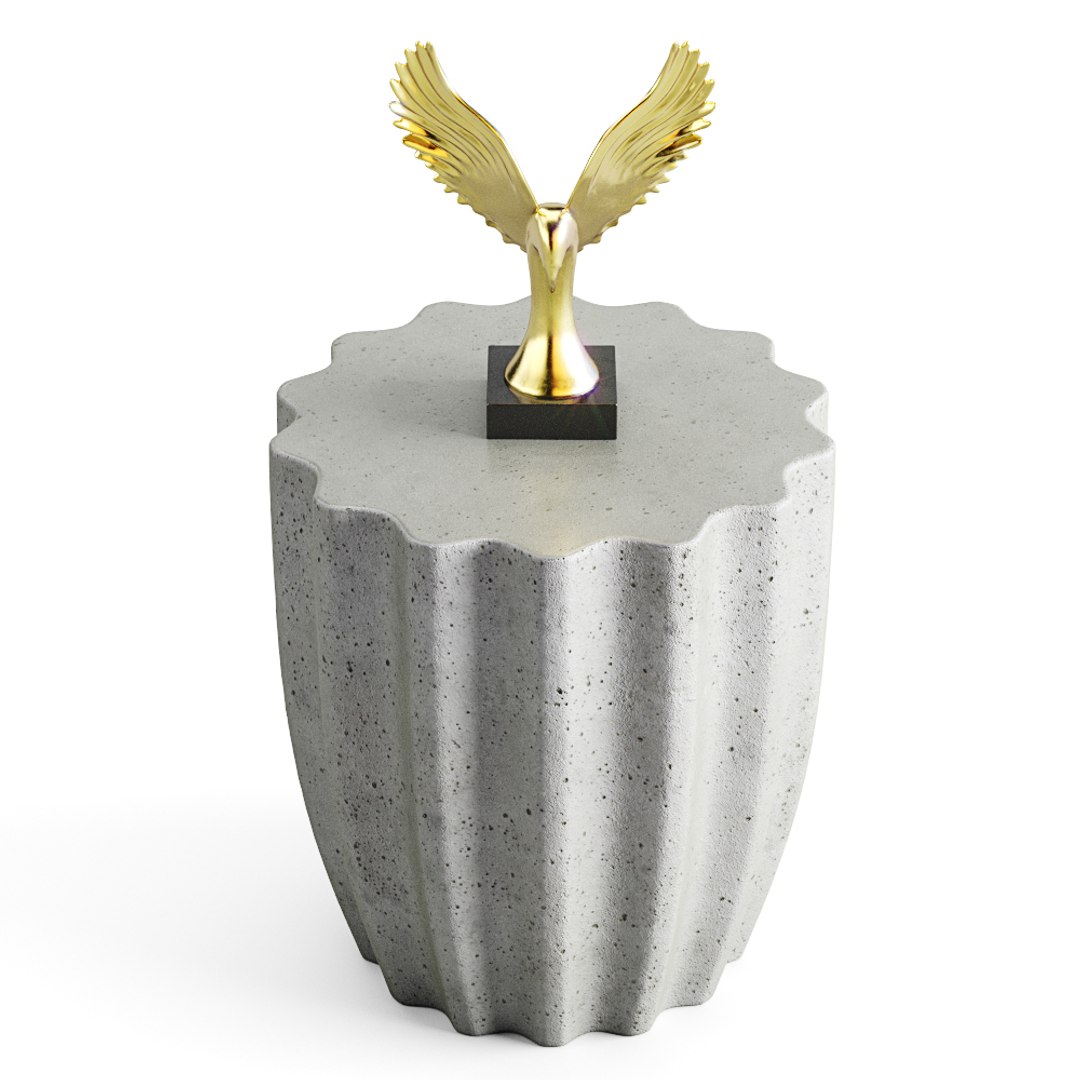 Coulver Table Decorative Golden Eagle 3D - TurboSquid 1536533