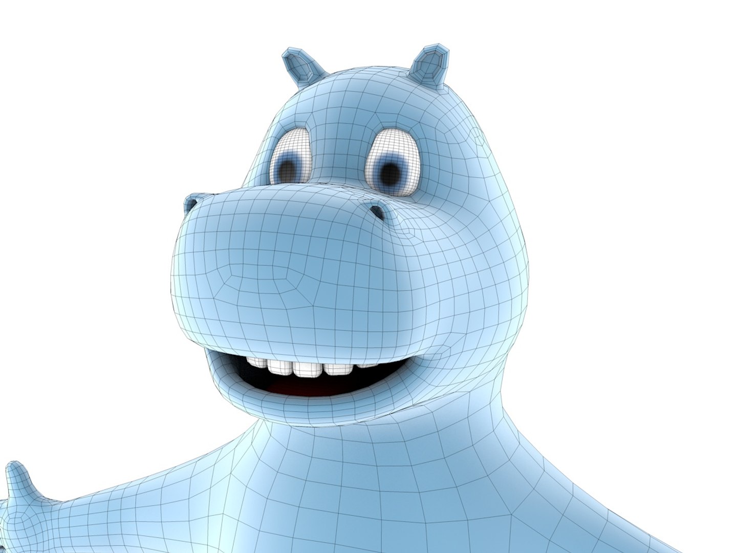 3d Hippo Animation