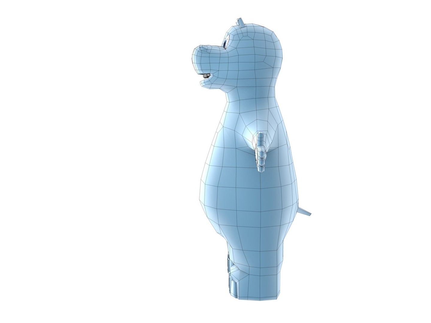 3d Hippo Animation