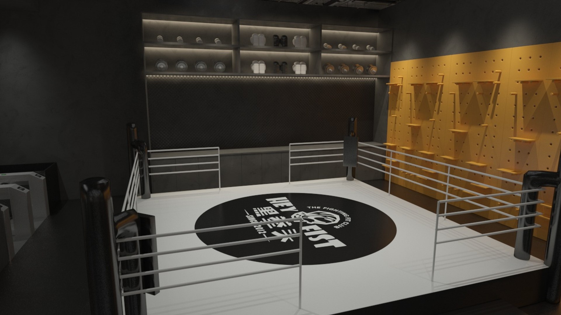3D Boxing Arena 2 - TurboSquid 2096397