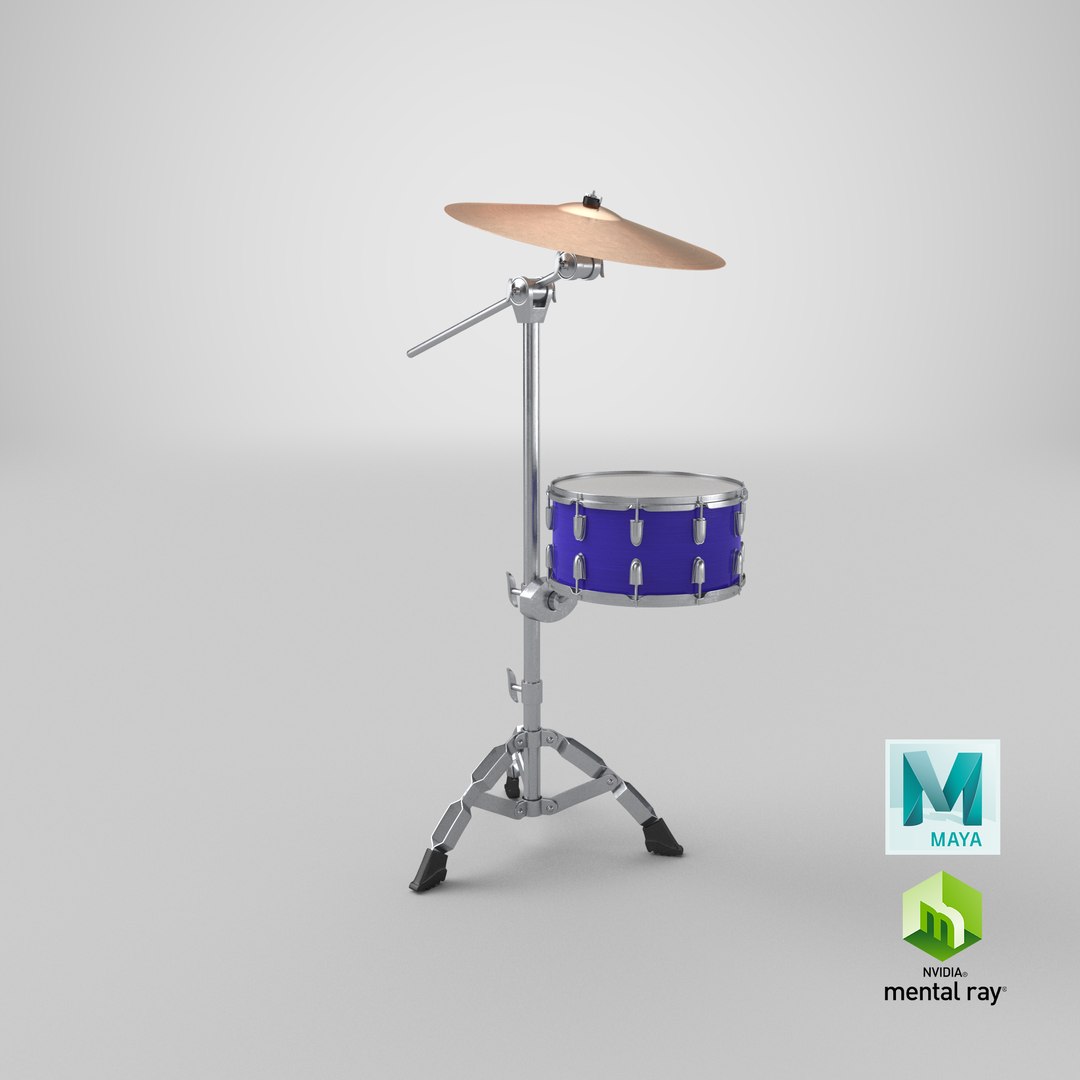 3D Cymbal With Drum - TurboSquid 1806523