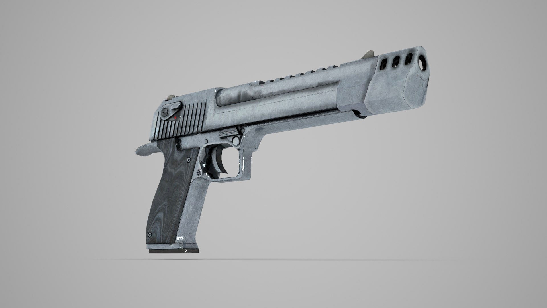 modelo 3d Arma moderna pistola de gran calibre - TurboSquid 1825785