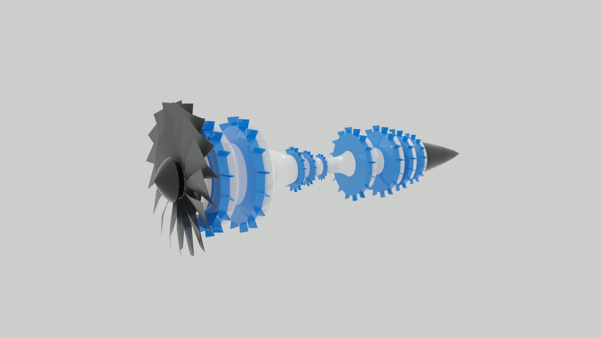 Turbo Jet Engine 3D Model - TurboSquid 1612306