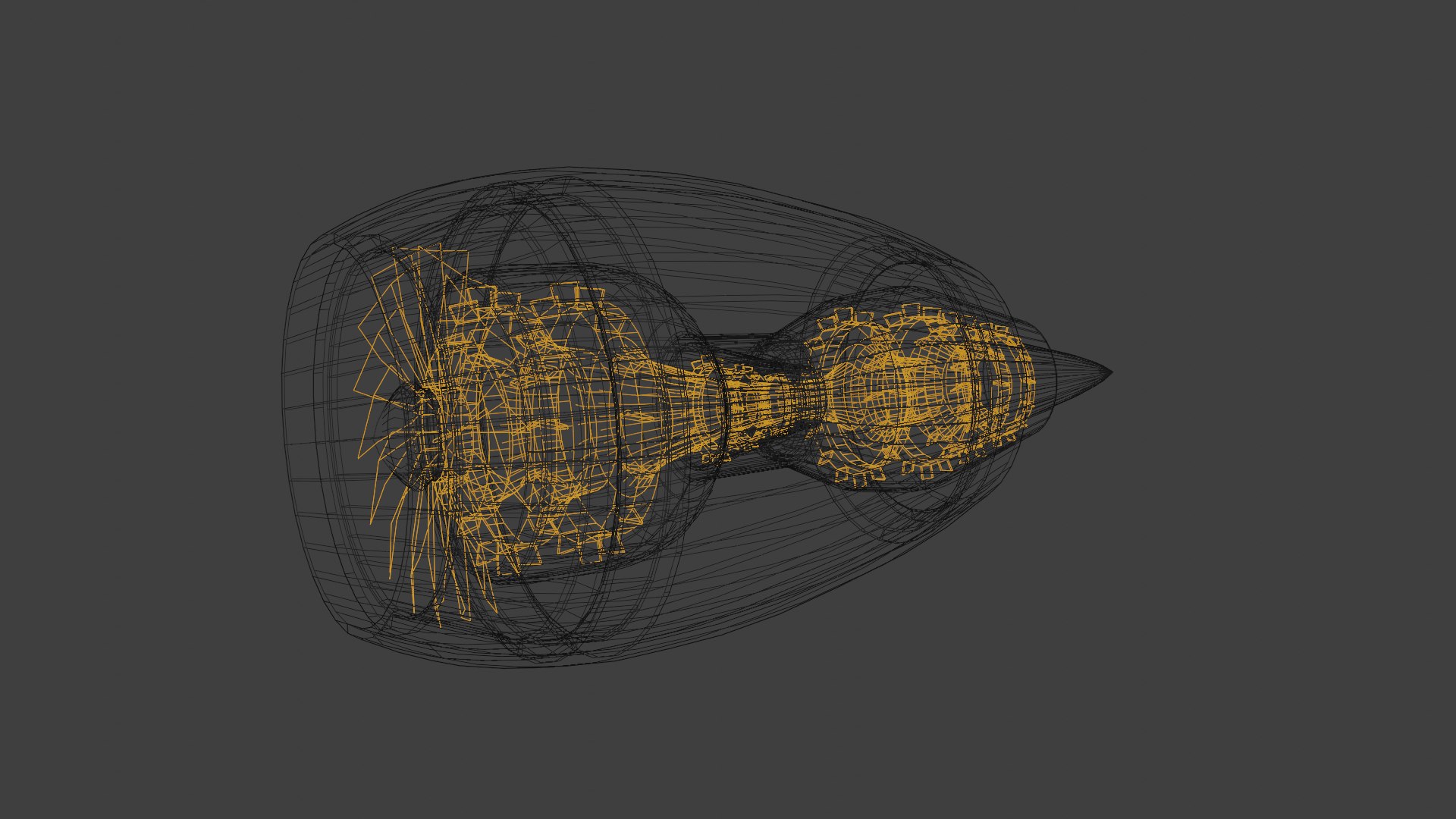 Turbo Jet Engine 3D Model - TurboSquid 1612306