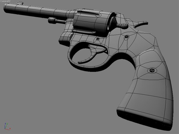 3d colt pistol gun