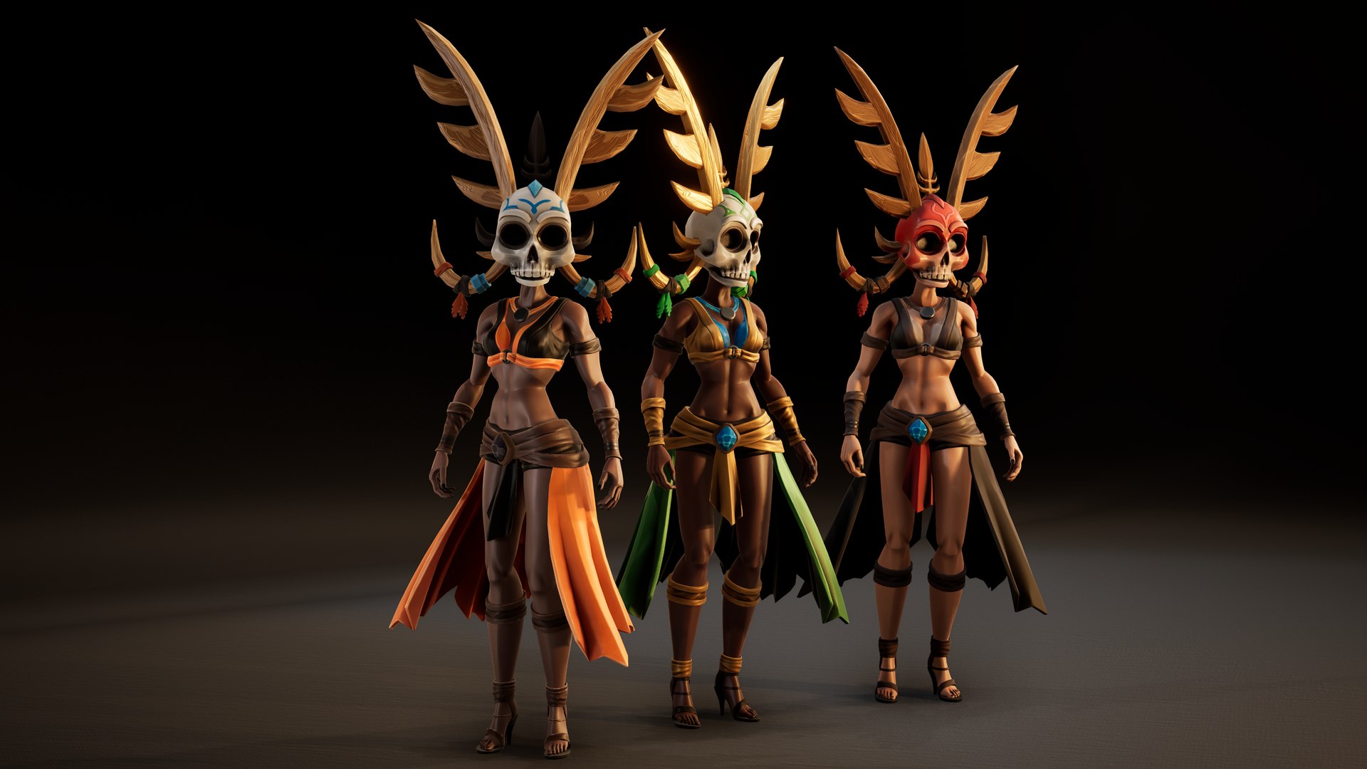 Stylized Female Horror 1 3D Model - TurboSquid 2322847