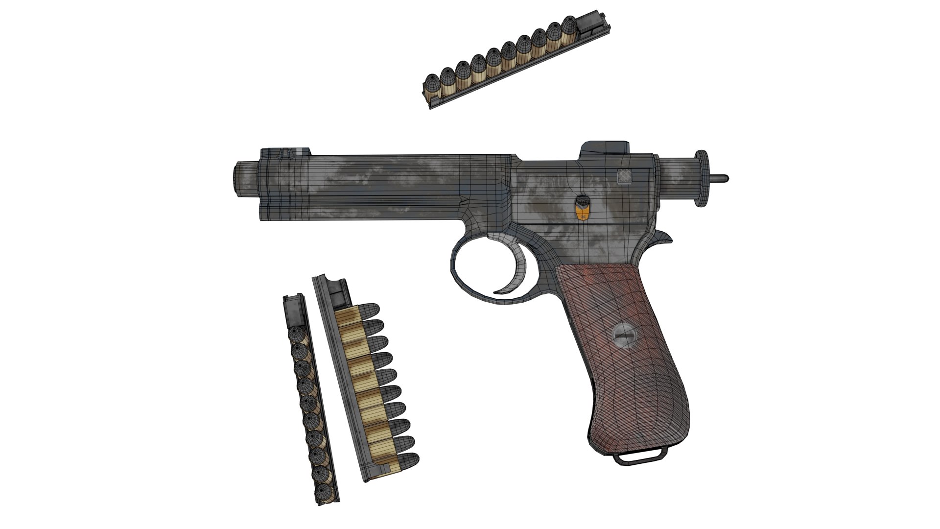 Ammo Magazine 1907 Roth 3D Model - TurboSquid 1692935