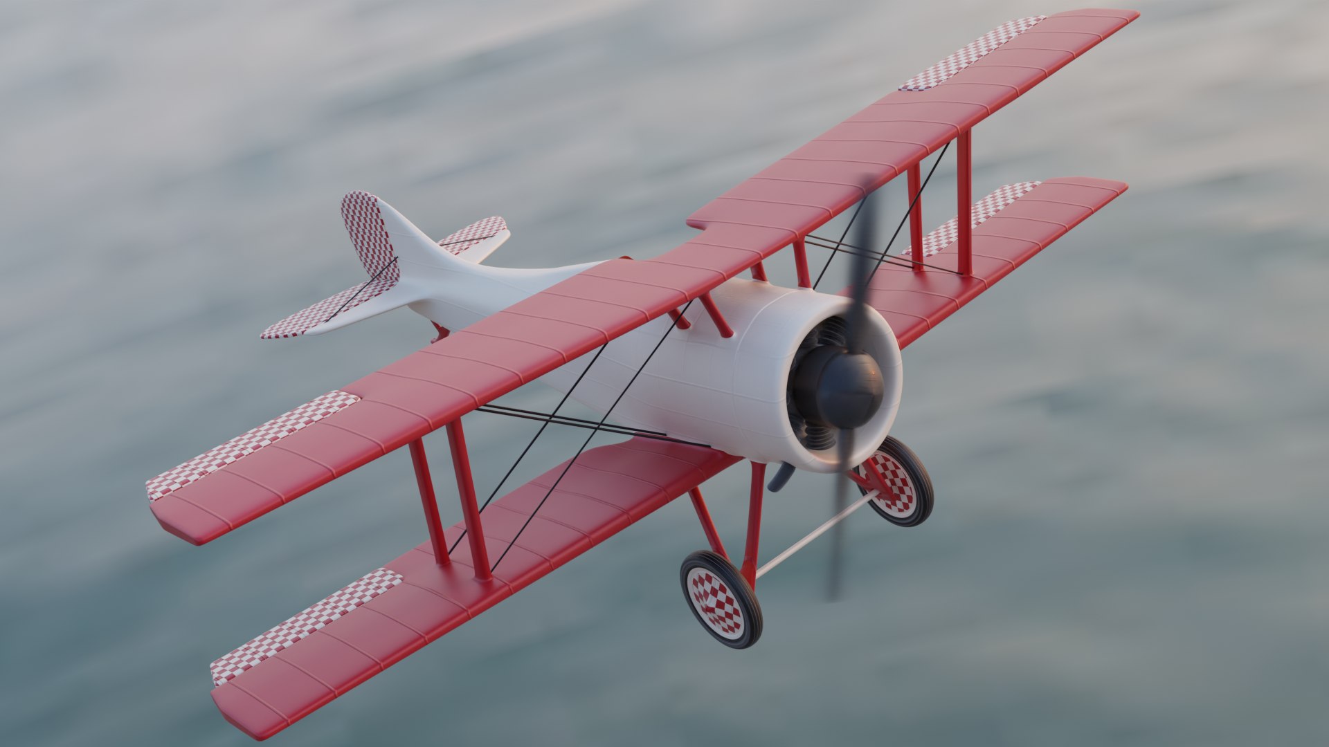 Biplane 3D Model - TurboSquid 2337371