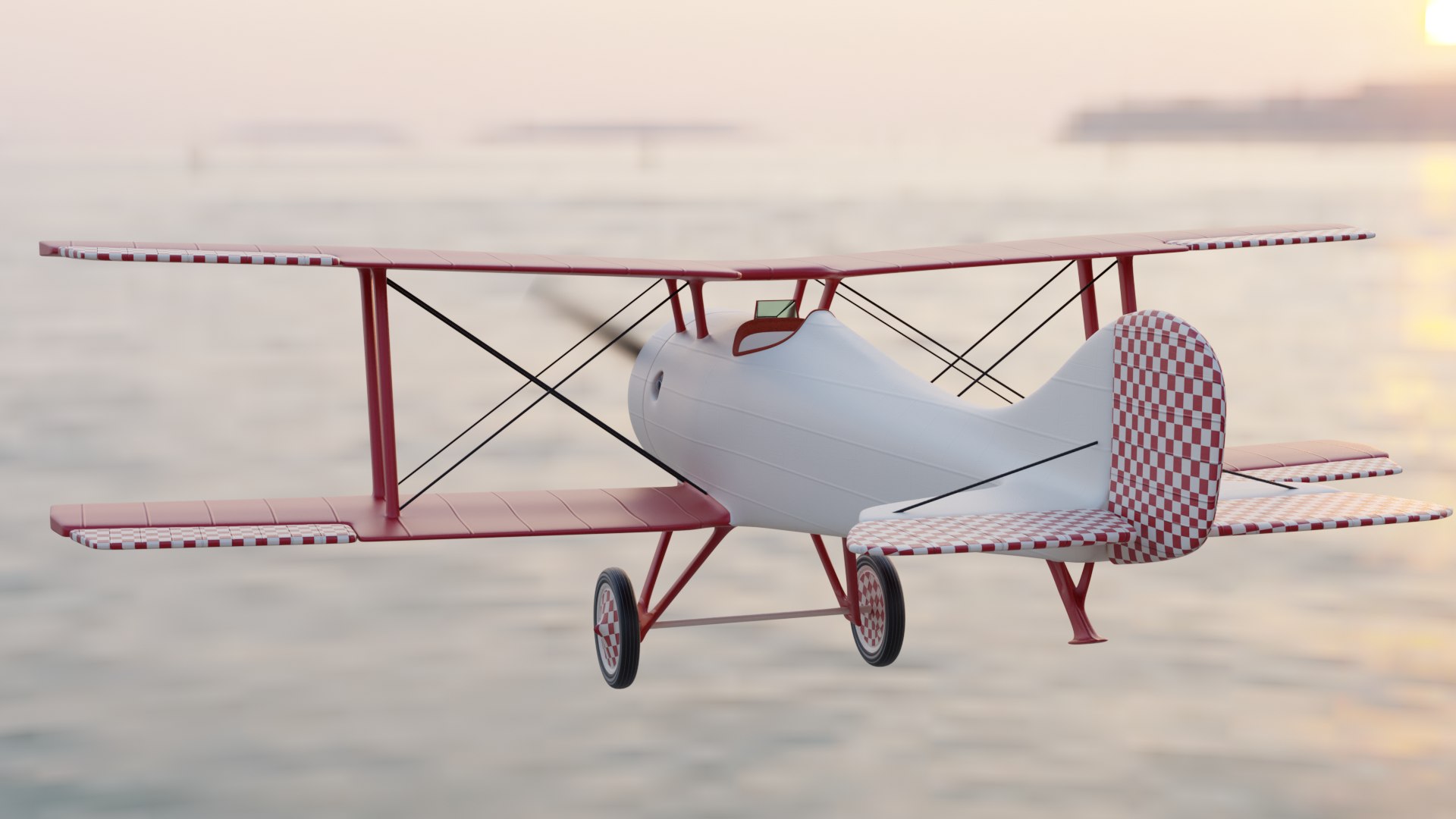 Biplane 3D Model - TurboSquid 2337371