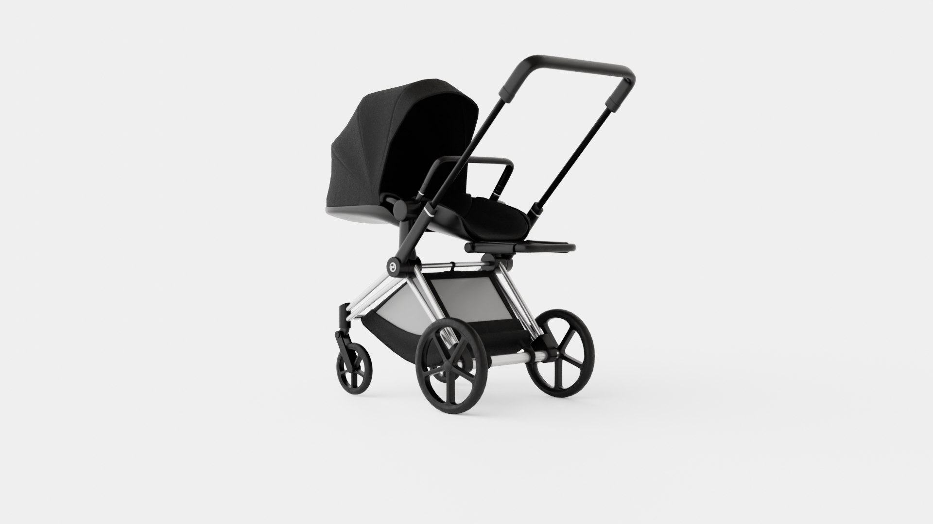 3D Model Cybex Priam 2019 Complete Stroller Plus - TurboSquid 2243887