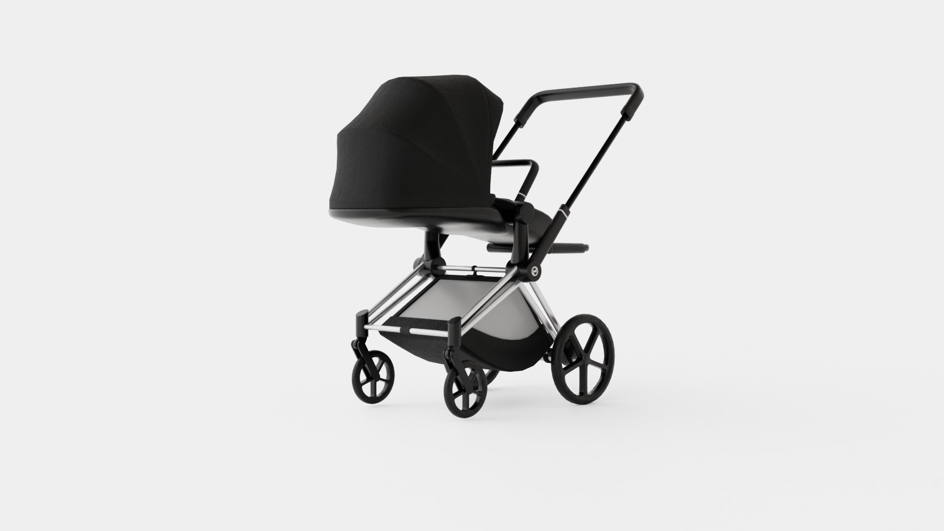 3D Model Cybex Priam 2019 Complete Stroller Plus - TurboSquid 2243887