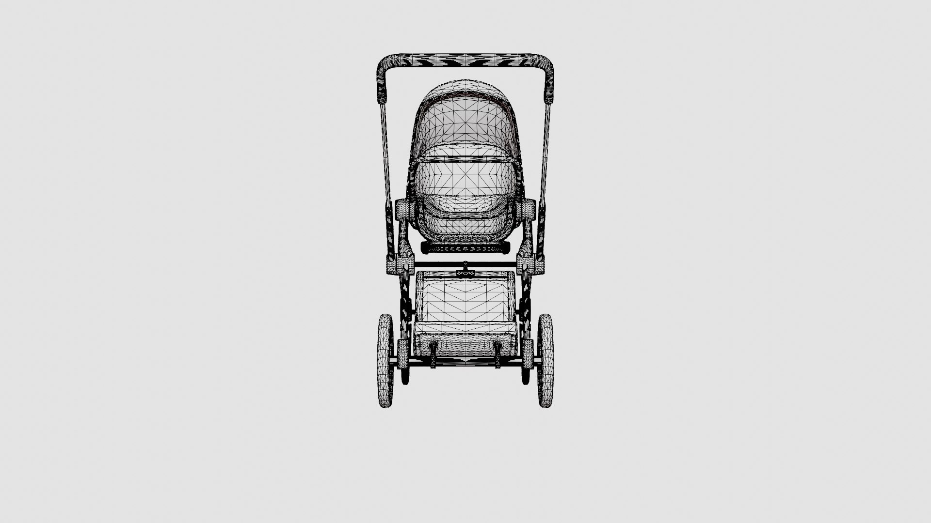 3D Model Cybex Priam 2019 Complete Stroller Plus - TurboSquid 2243887