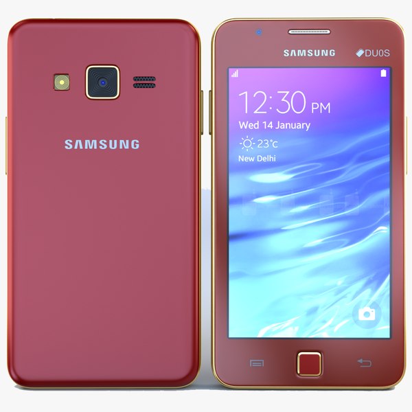 samsung z1 wine red 3d max