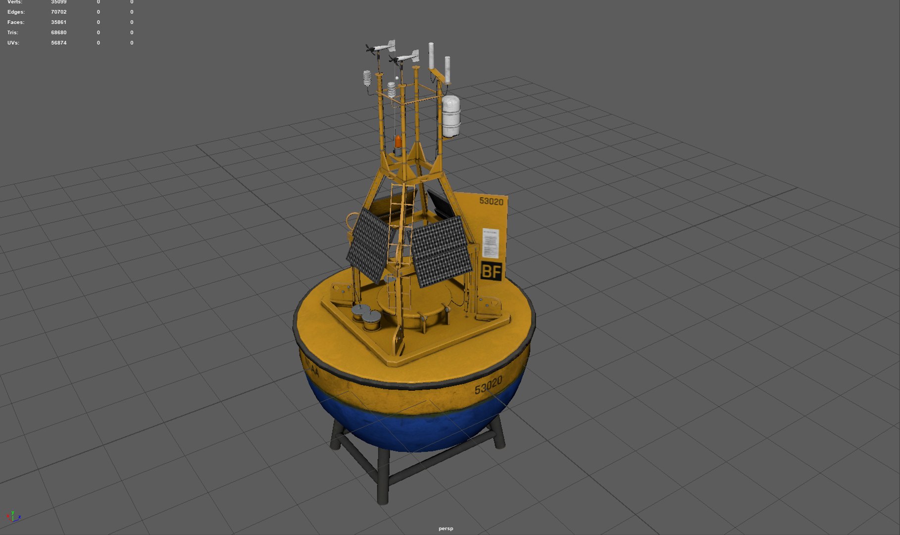 Buoy Model - TurboSquid 1733709