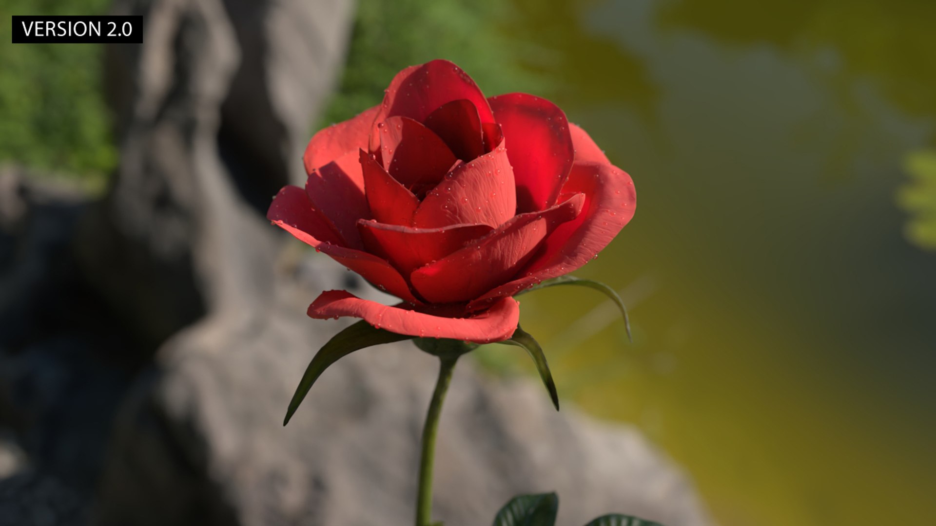 Realistic Rose 3D Model - TurboSquid 1295533