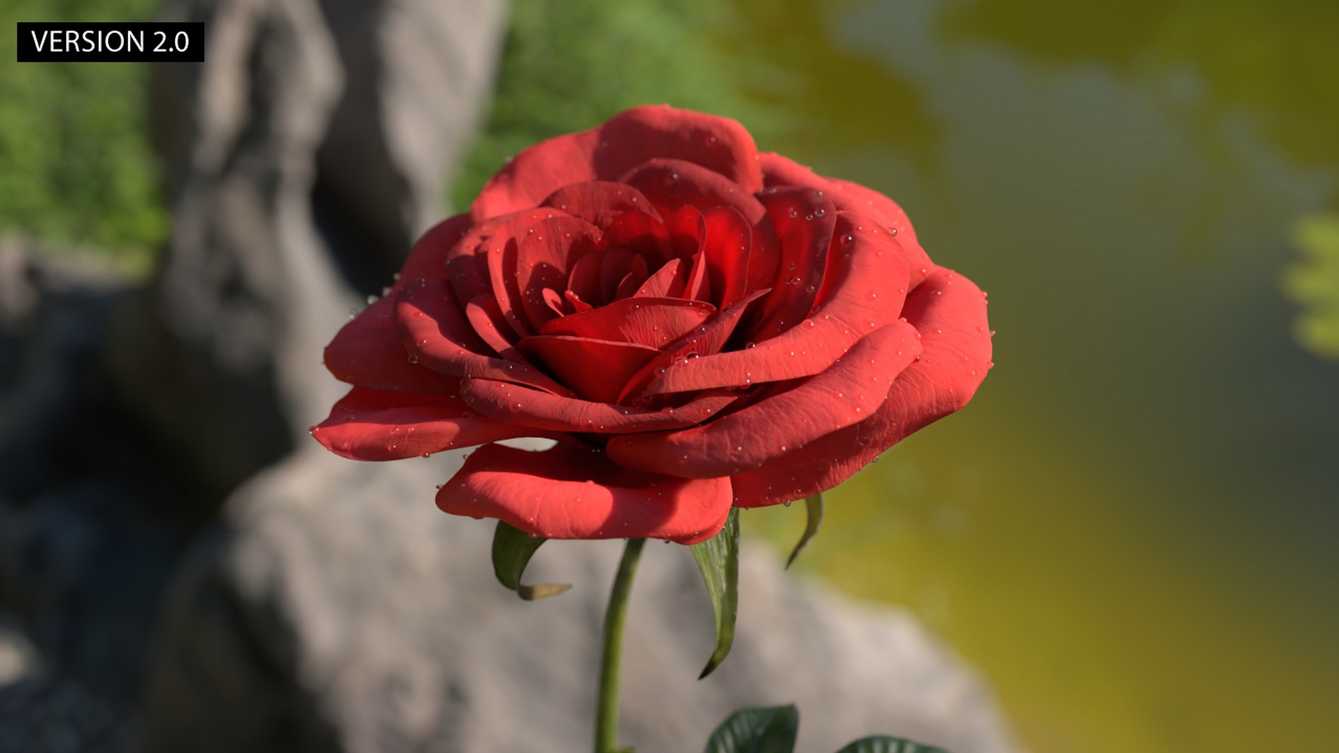 Realistic Rose 3D Model - TurboSquid 1295533