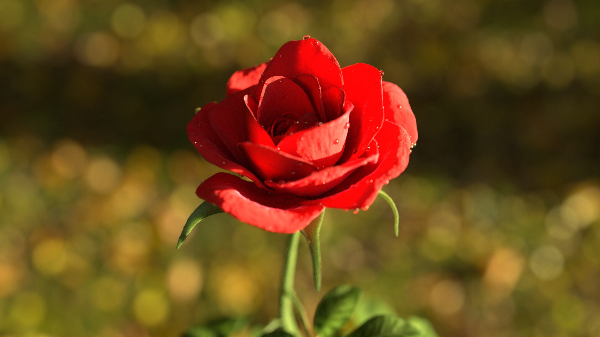 Realistic Rose 3D Model - TurboSquid 1295533