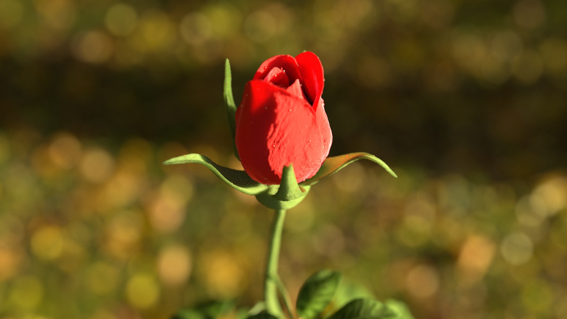 Realistic rose 3D model - TurboSquid 1295533