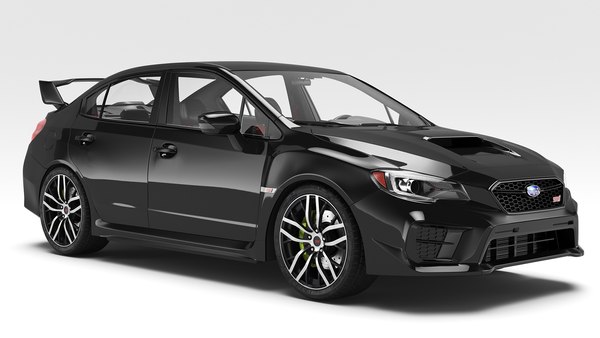 3D model Black Sedan Subaru WRX 2021 Rigged - TurboSquid 2019571