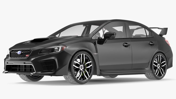 3D model Black Sedan Subaru WRX 2021 Rigged - TurboSquid 2019571