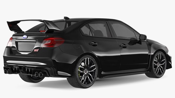 3D model Black Sedan Subaru WRX 2021 Rigged - TurboSquid 2019571