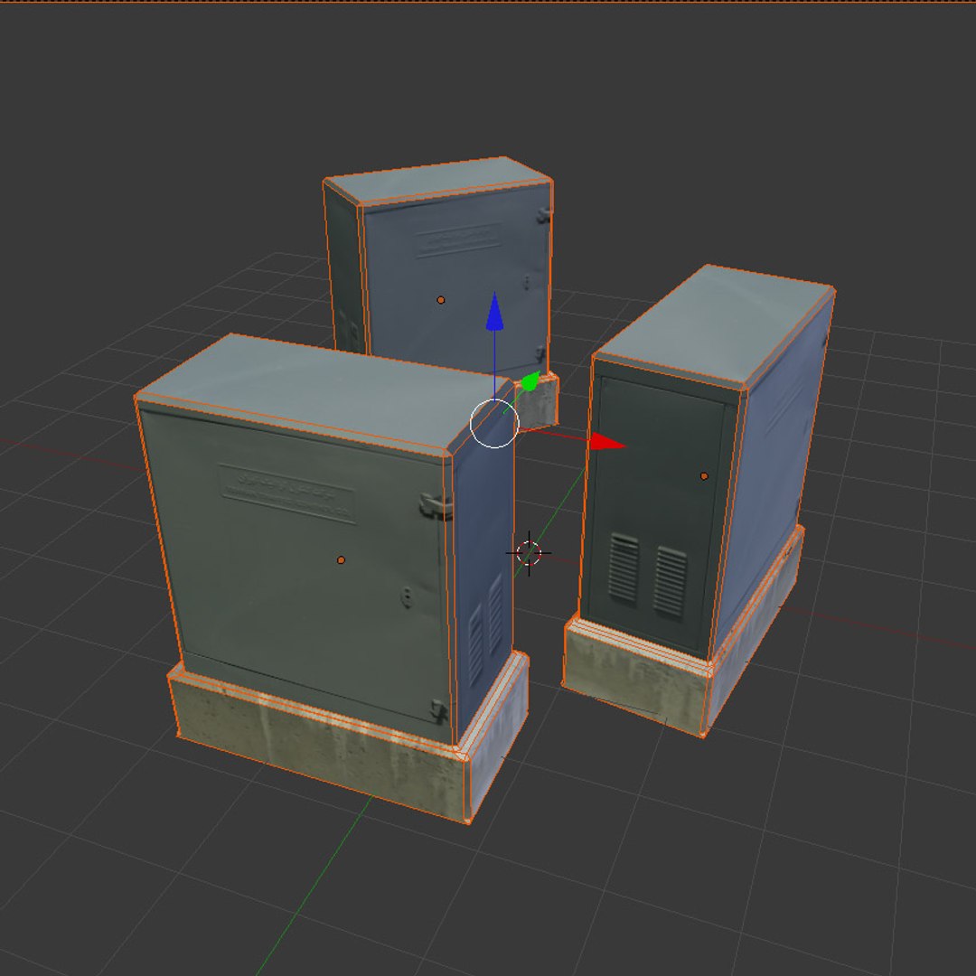 Traffic Box 3d Model