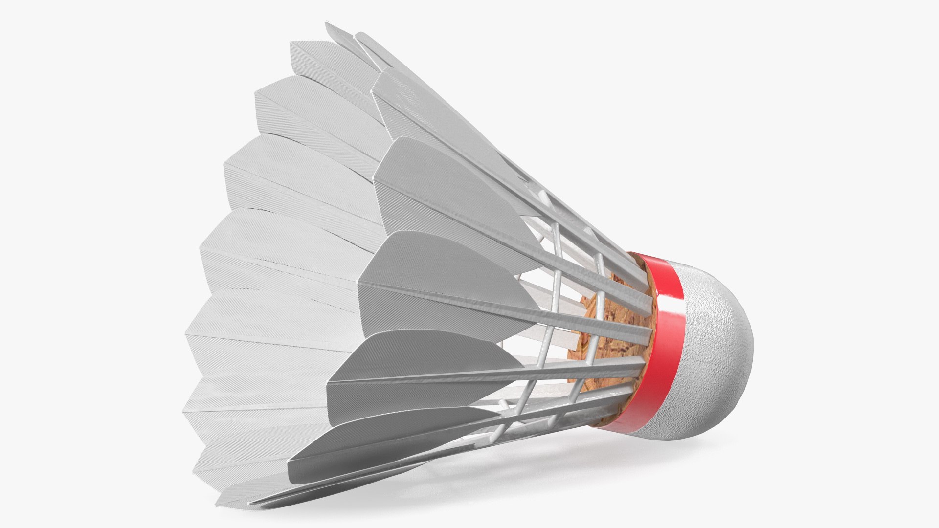 Corkwood Badminton Feather Shuttlecock 3D Model - TurboSquid 2146544