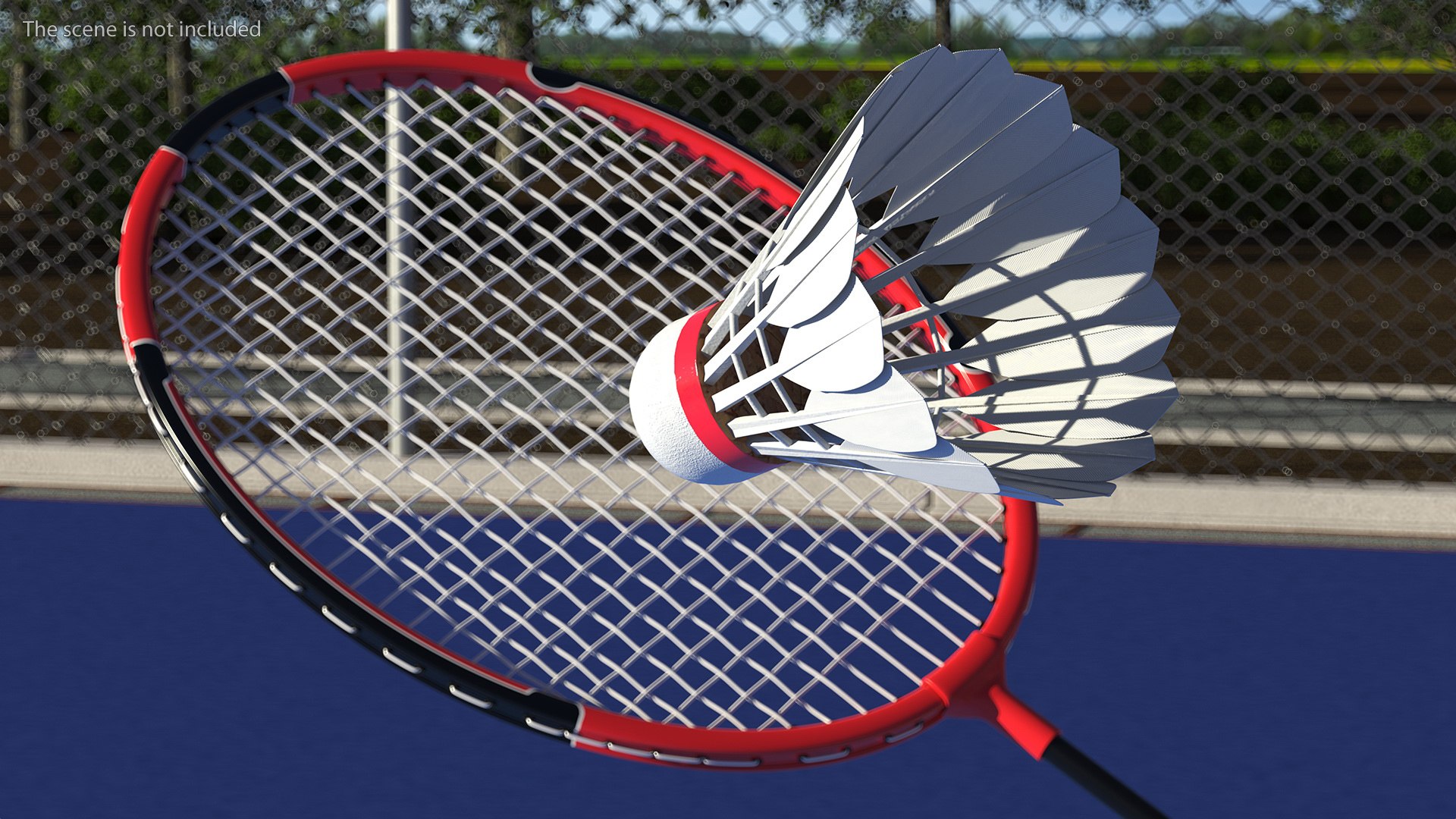 Corkwood Badminton Feather Shuttlecock 3D Model - TurboSquid 2146544