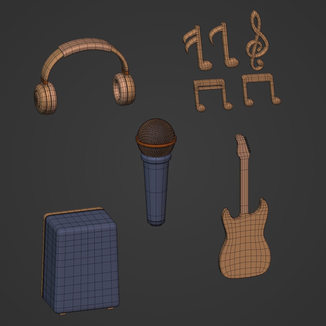 3D Music Pack Model - TurboSquid 2121744