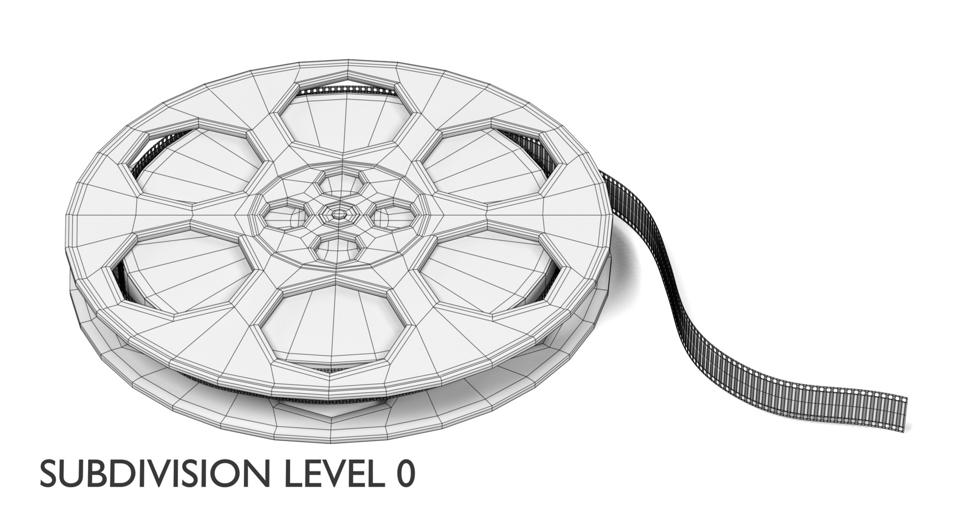 Film Reel 3D Model - TurboSquid 1168612