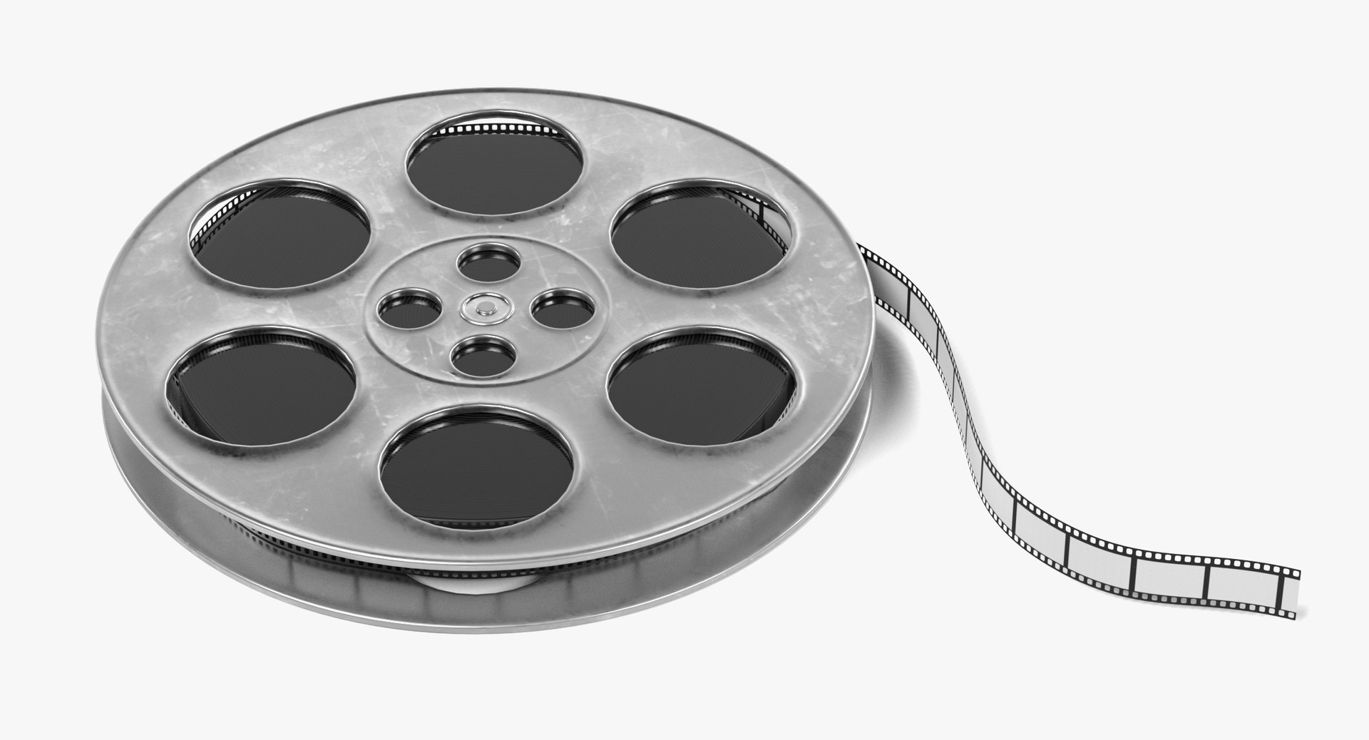 Film Reel 3D Model - TurboSquid 1168612