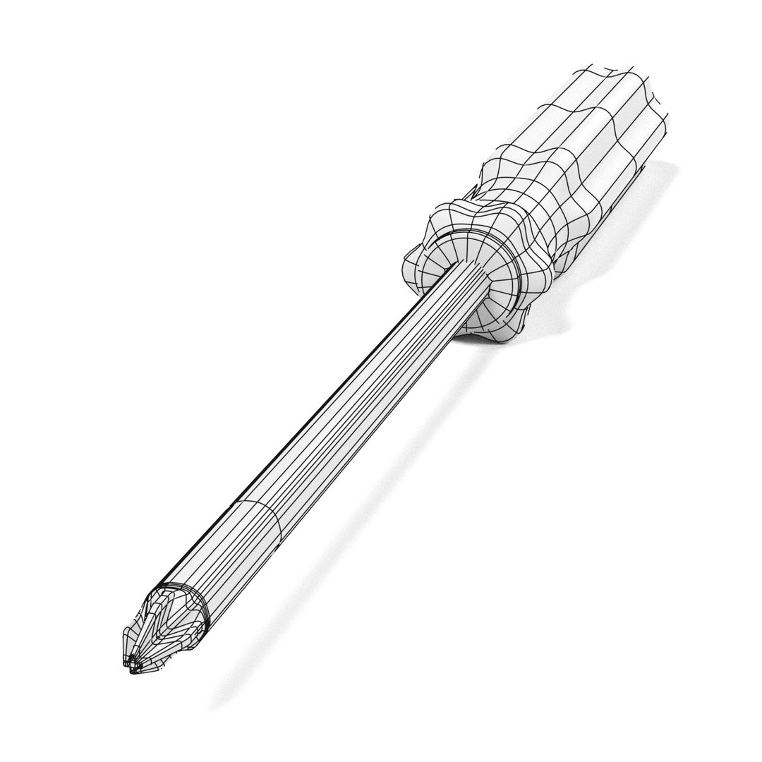 3d screw screwdriver driver model