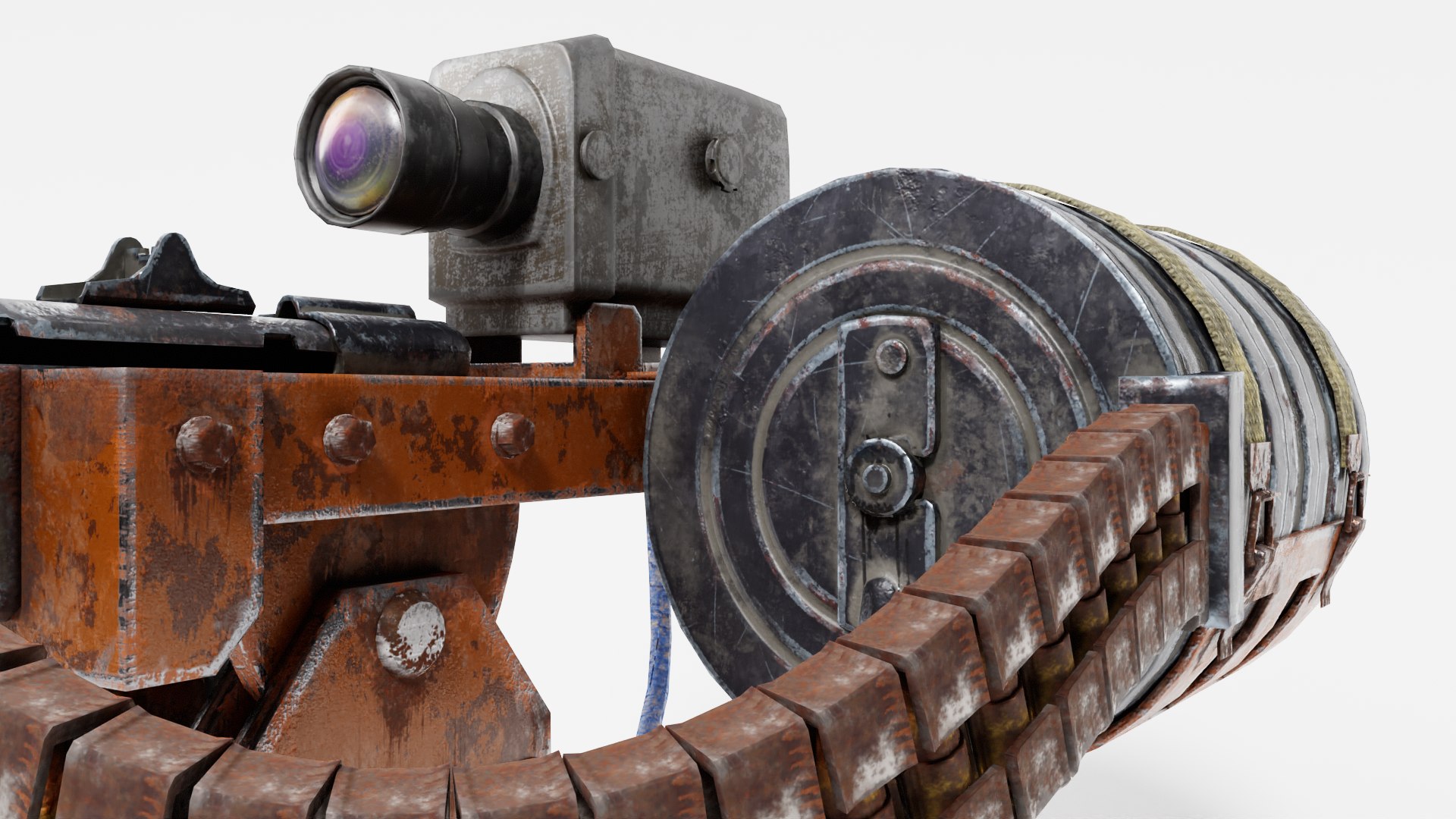 3D Automatic Machinegun Turret Post-apocalypse Da1 - TurboSquid 1965115