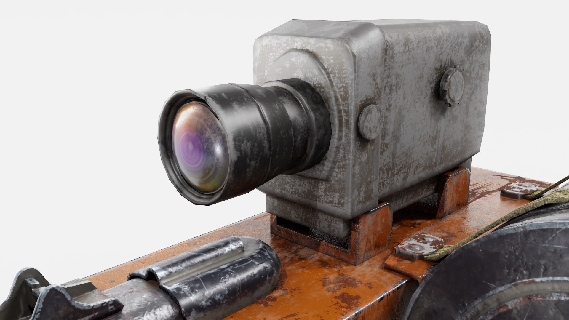 3D Automatic Machinegun Turret Post-apocalypse Da1 - TurboSquid 1965115