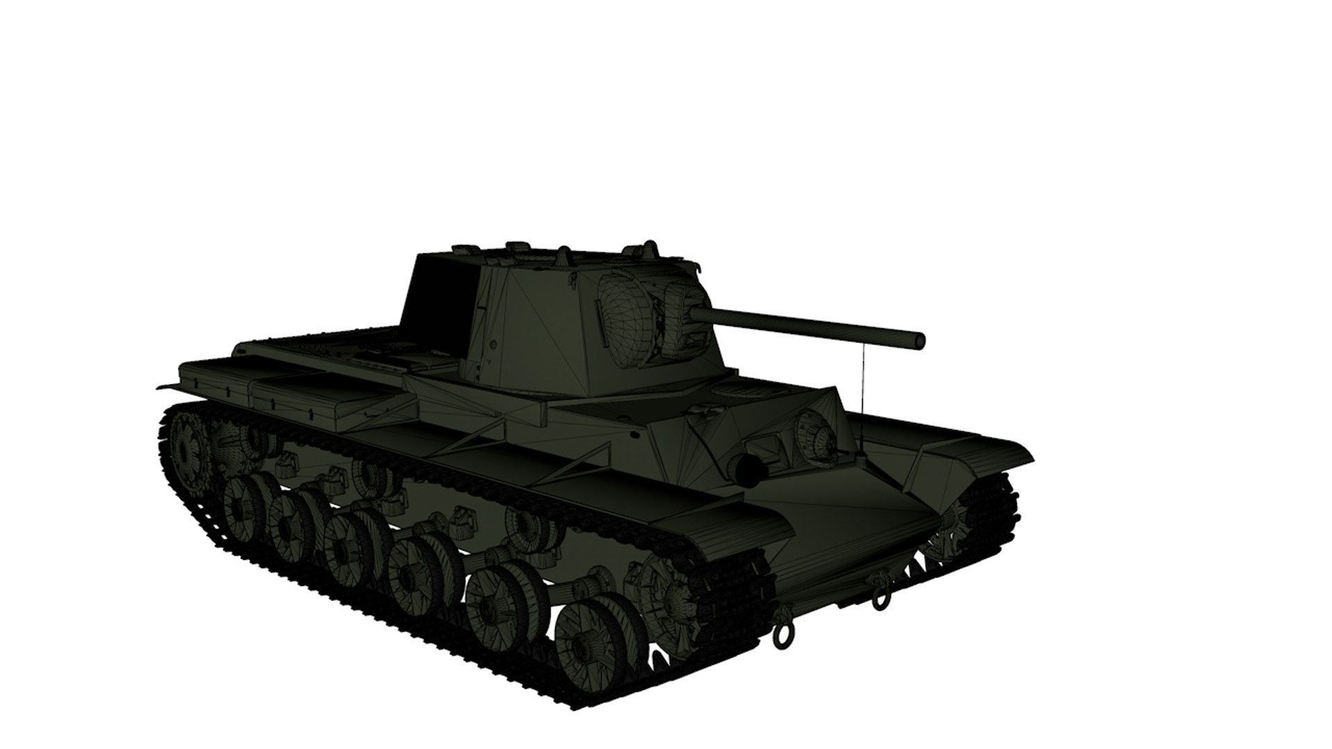 Tank Kv-1 3d Model