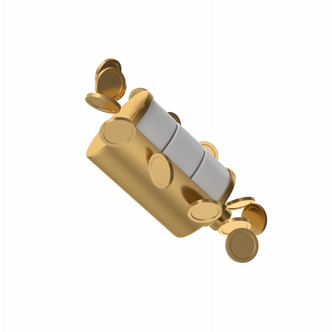 3D Gold Slot Machine - TurboSquid 2284072