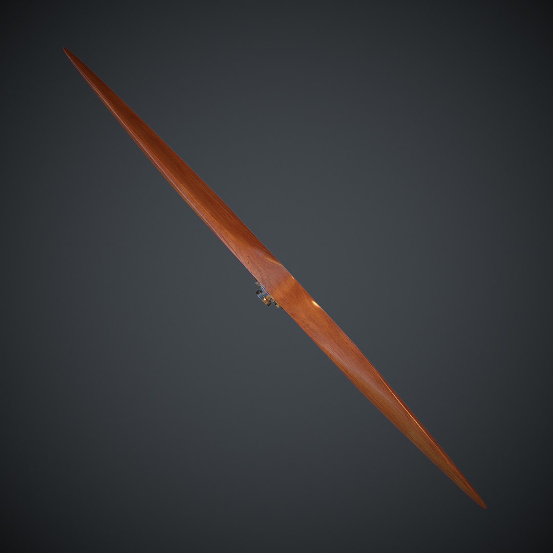 Wooden Propeller 3d 3ds
