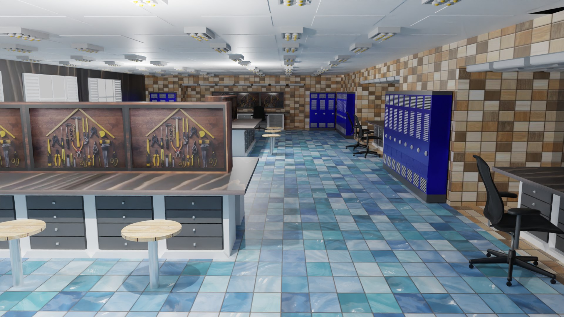 3D Workshop Interior Model - TurboSquid 2179228