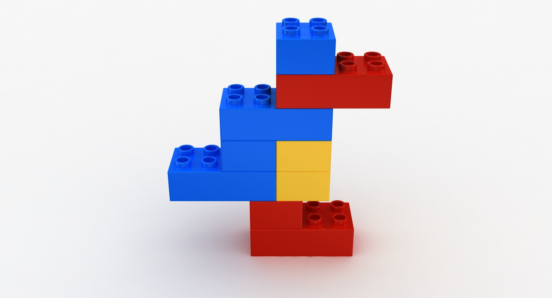 Realistic Lego Bricks 2 3d Model