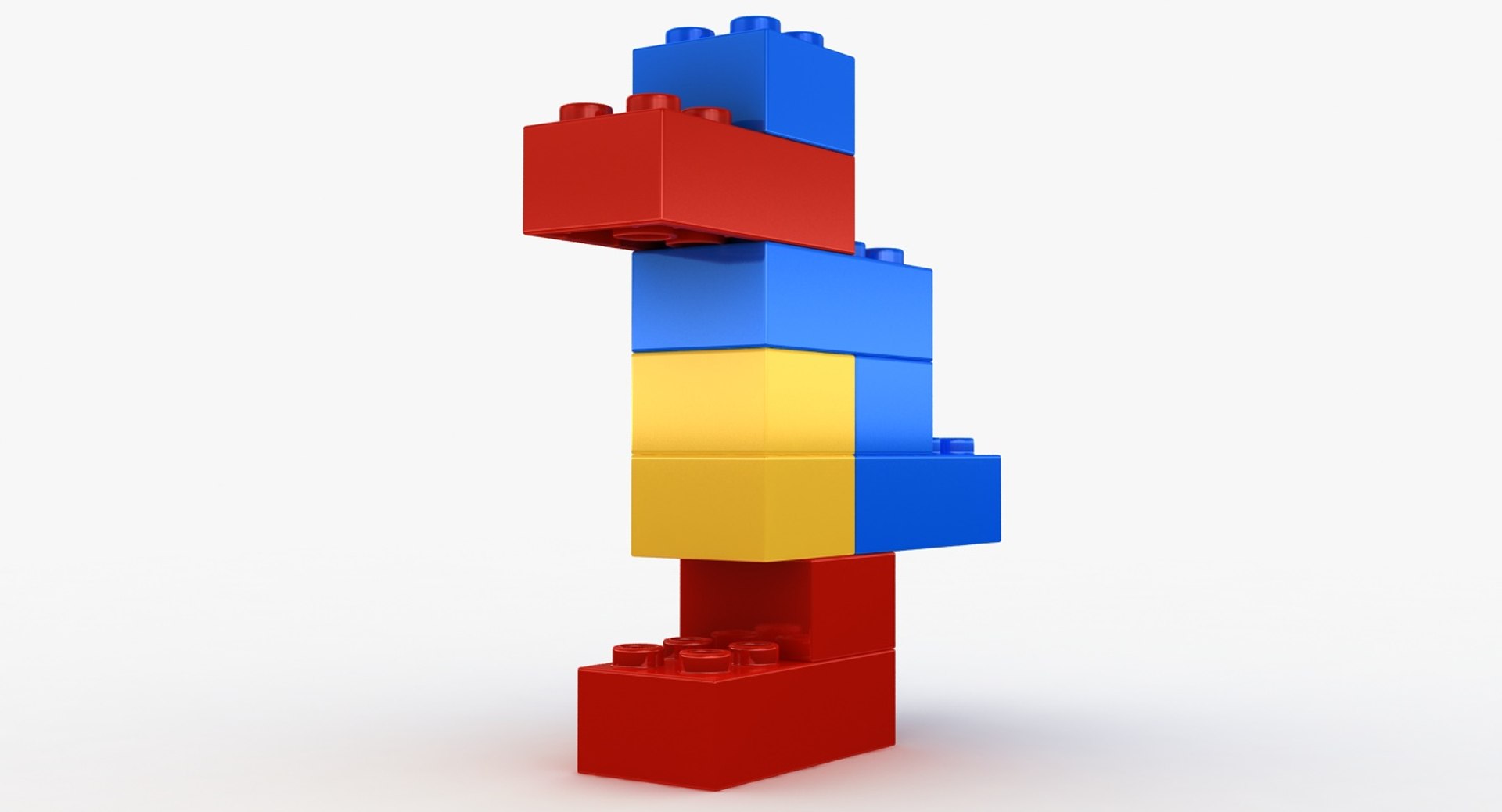 Realistic Lego Bricks 2 3d Model