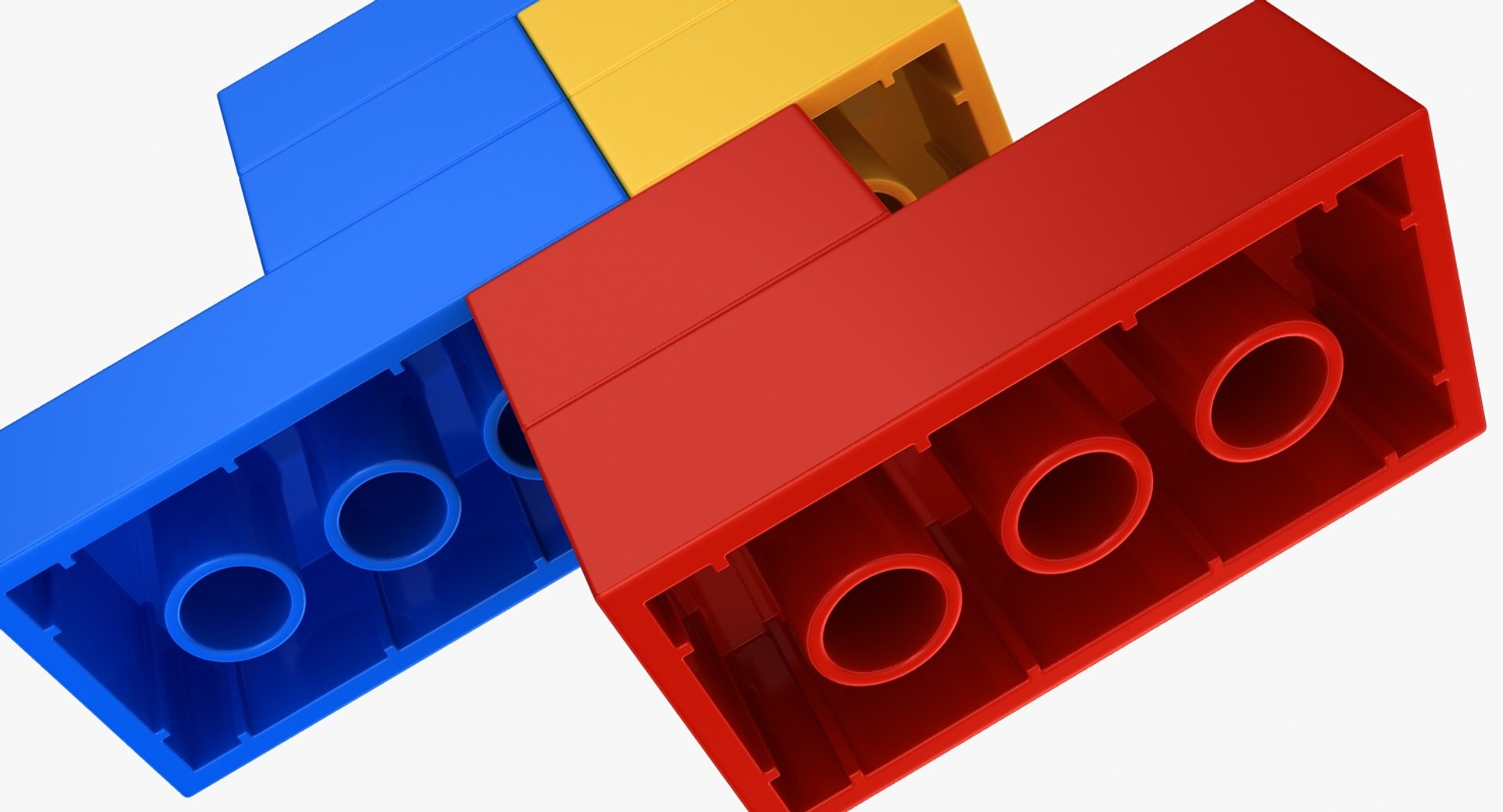Realistic Lego Bricks 2 3d Model