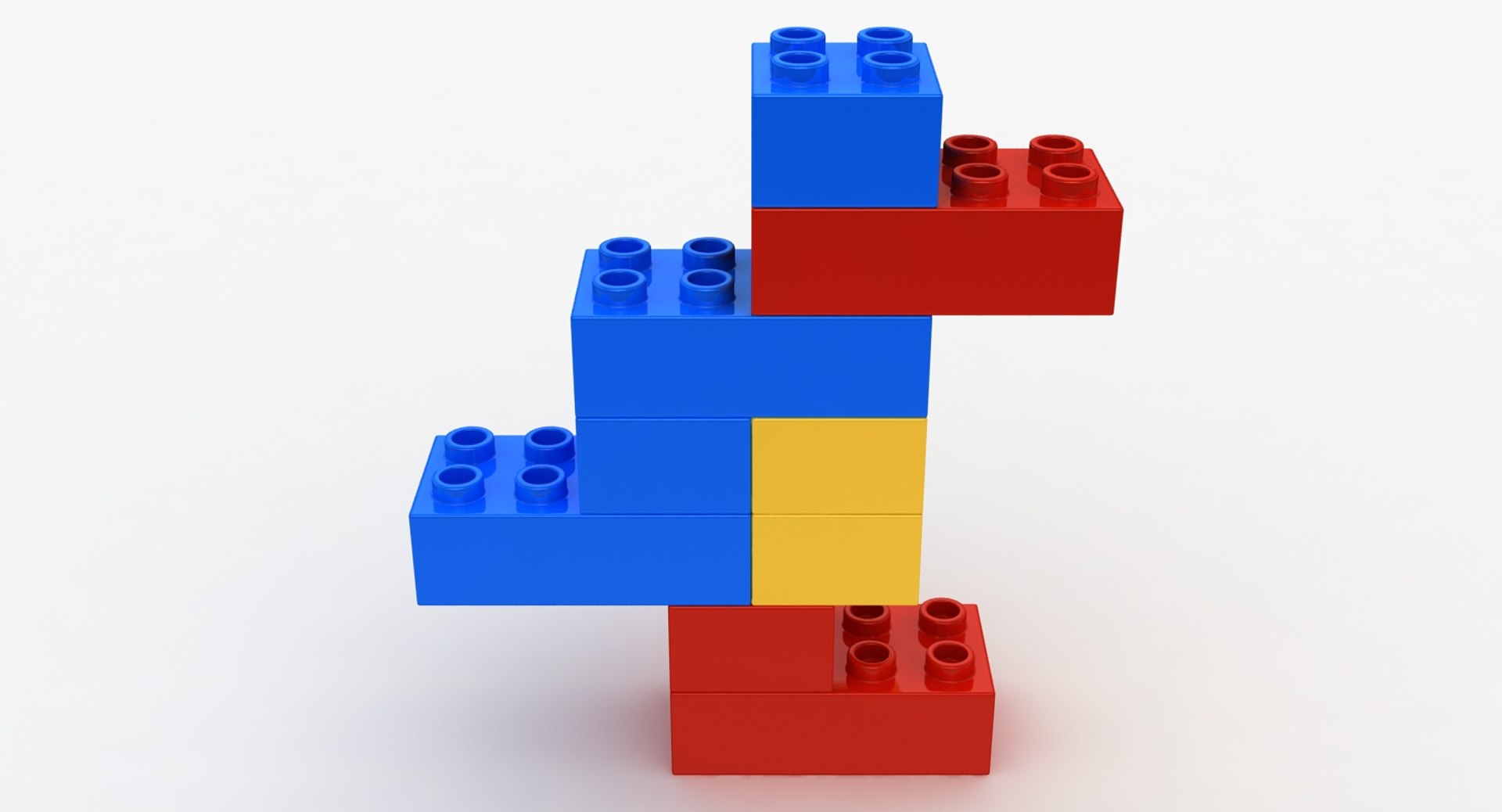 Realistic Lego Bricks 2 3d Model